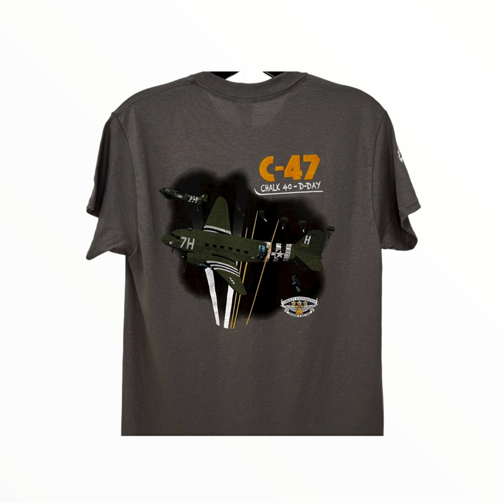 C-47 CHALK 40 Skytrain Gray Shirt – The Liberty Foundation Inc